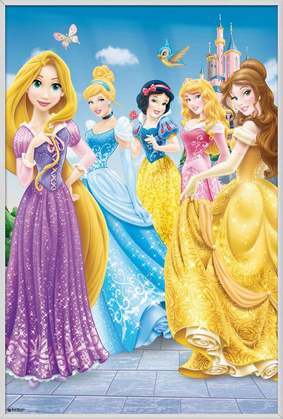 Disney Princesses - Framed Disney Movie Poster / Print (5 Princesses ...