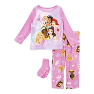 Disney Princess 2-Piece Pajama Set for Little Girls, Sleepwear, Sizes 4 ...