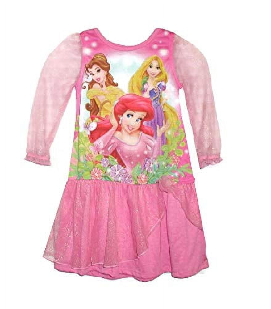 Disney Princesses Girl's Pink Tulle Nightgown, Gown, Size 3T - Walmart.com