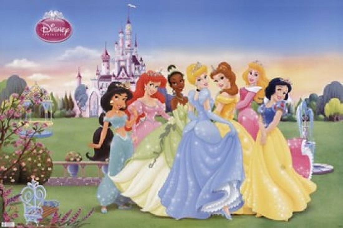 Disney Princesses - Group Laminated Poster Print (36 x 24) - Walmart.com