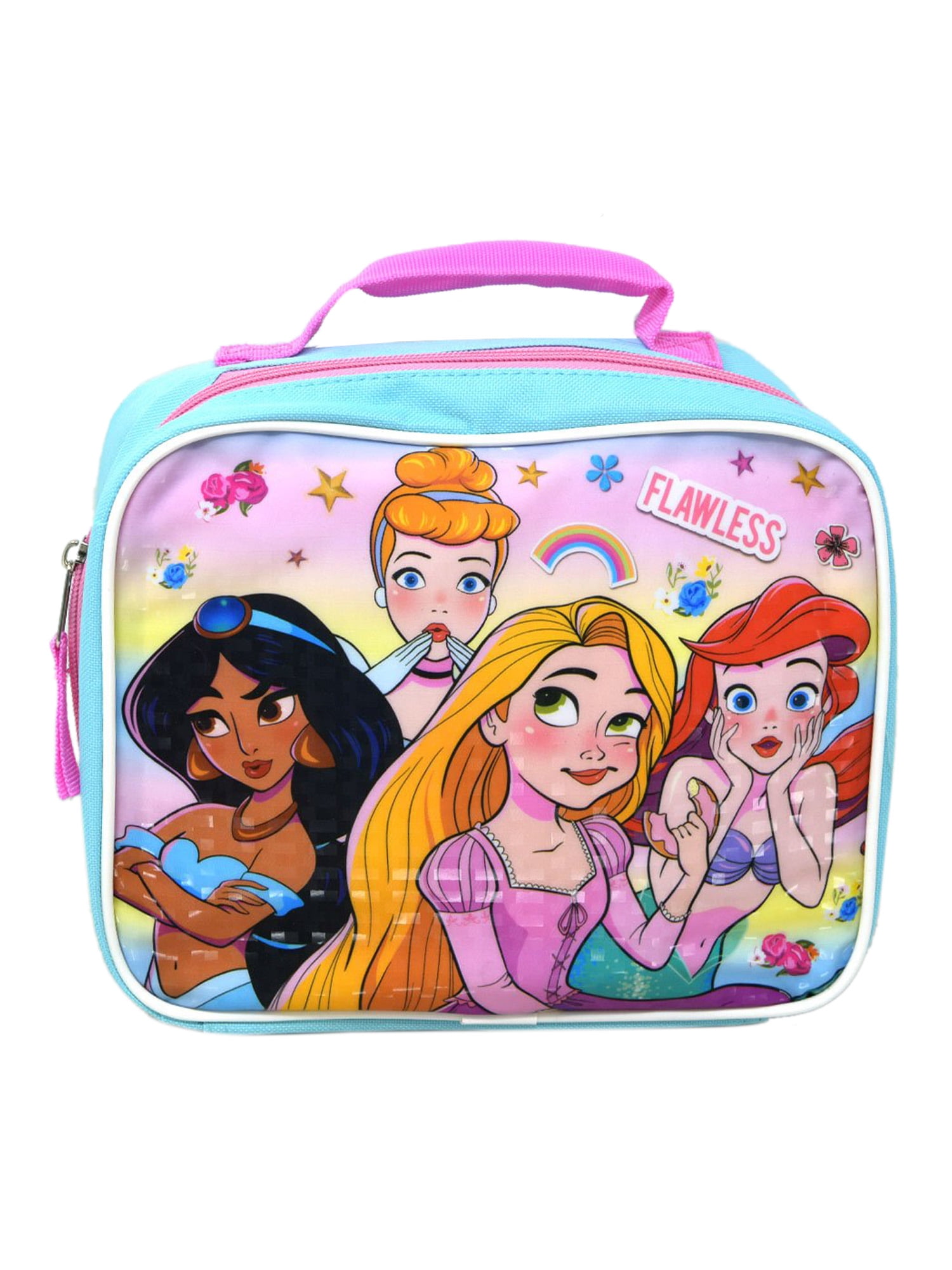 Disney Princesses Insulated Lunch Bag Rapunzel Jasmine Ariel Cinderella ...