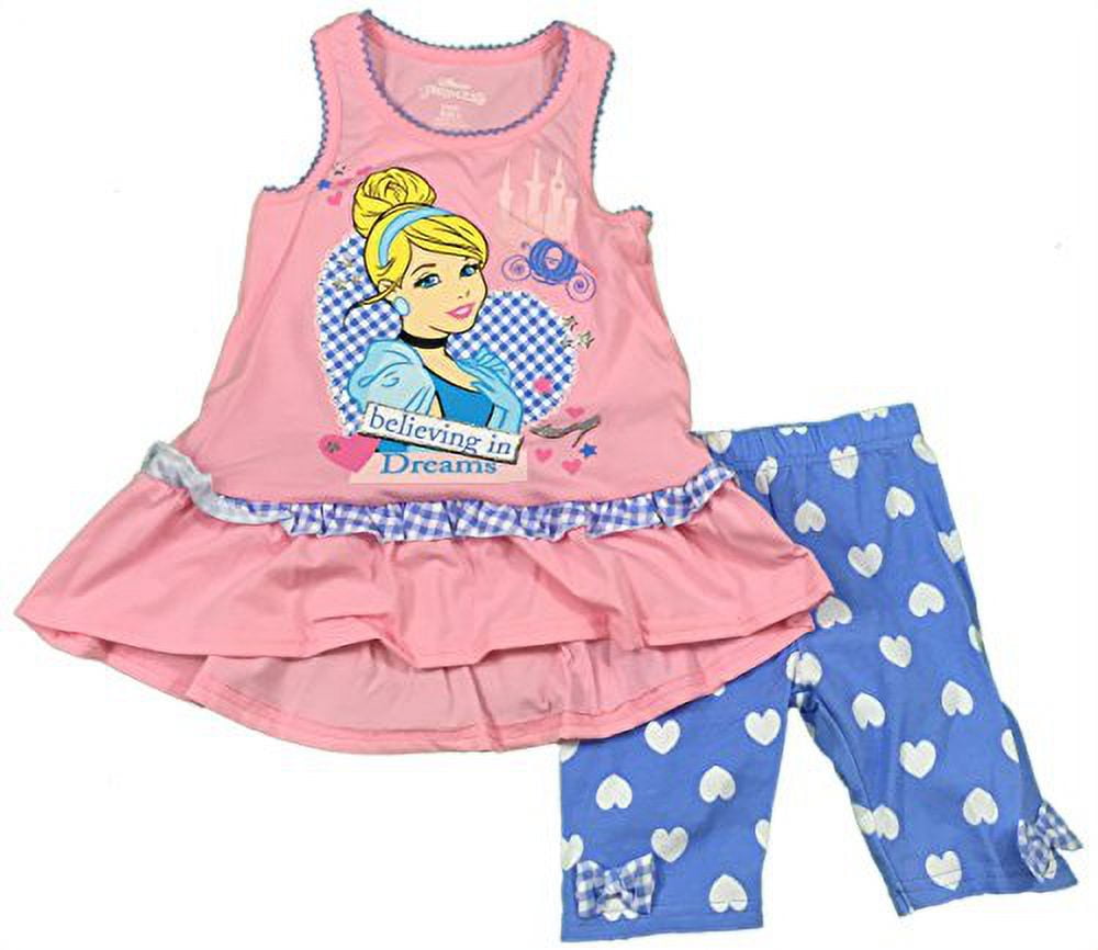 Disney Princesses Little Girls' 2 Piece Shorts Set, 4-6x (6X) - Walmart.com