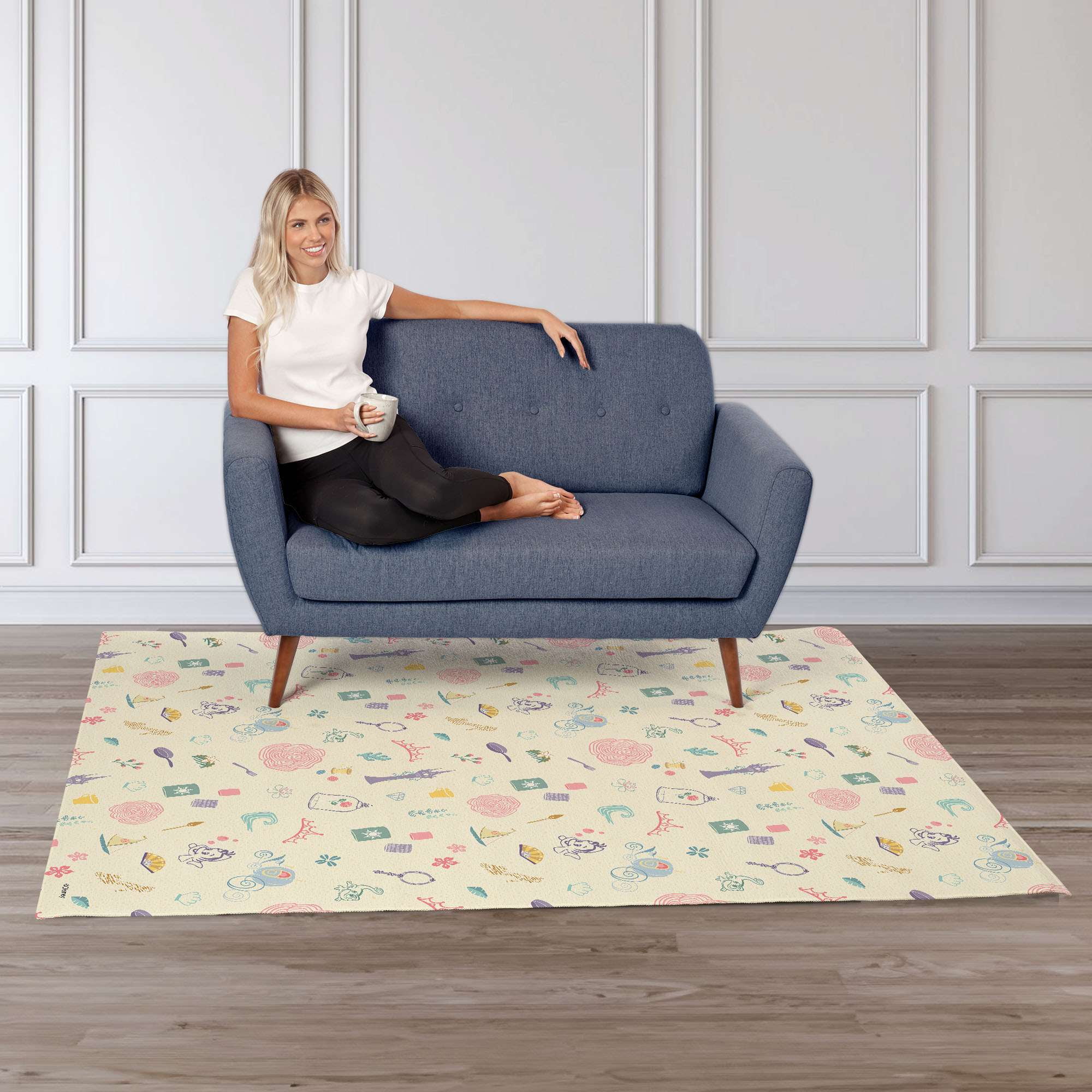 Disney Princesses Magical Objects Kids Printed Washable Rug - Walmart.com