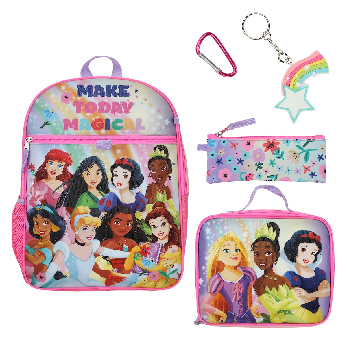 Disney Princesses Make Today Magical 5-Piece Backpack & Lunchbox Set ...