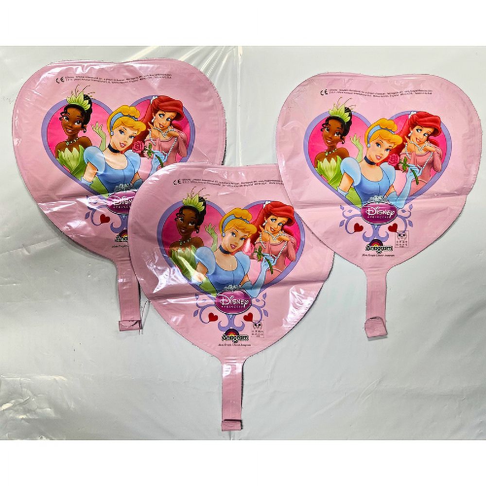 Disney Princesses Mini Heart Shaped Balloon Trio - Walmart.com