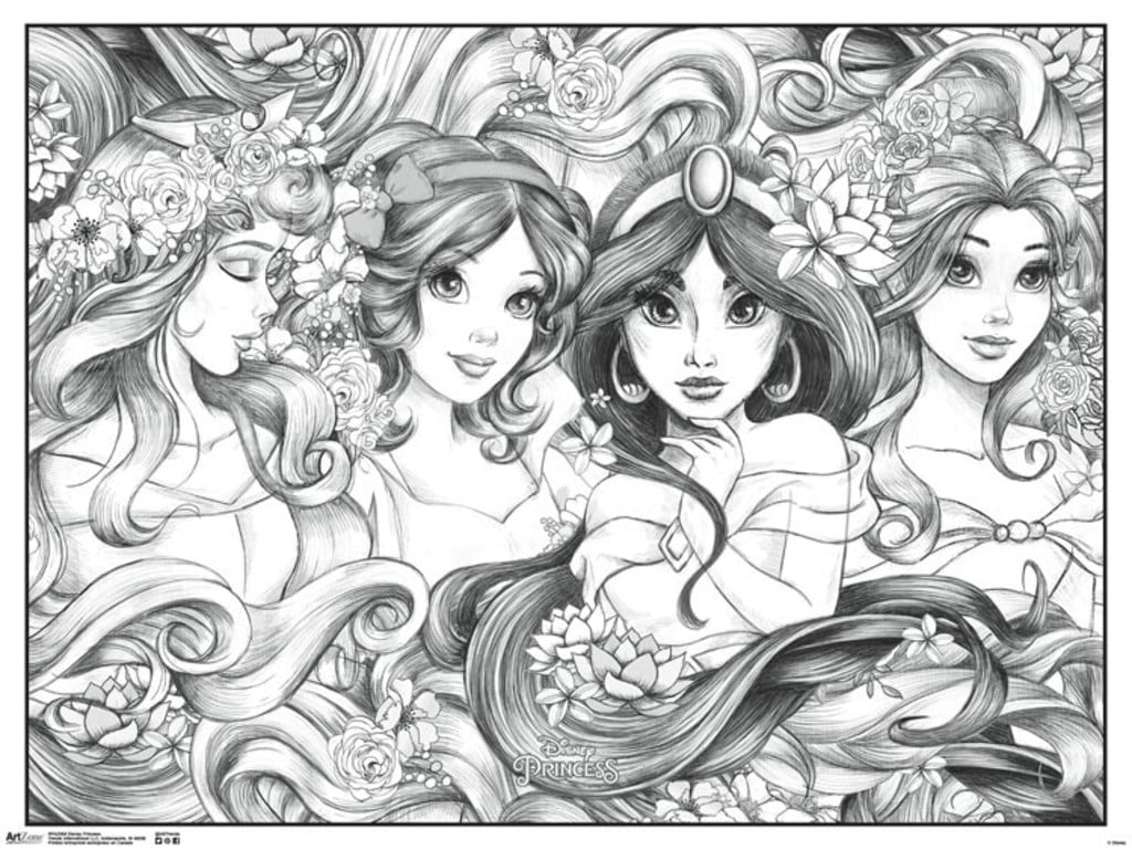 Coloring Pages Of All Disney Princesses