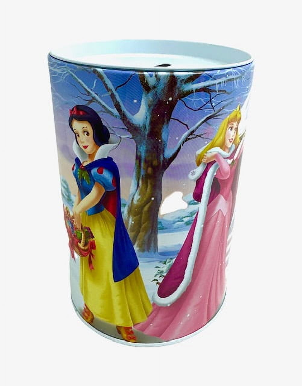 Disney Princesses Royal Castle Metal Cylinder Tin Coin Bank - Walmart.com