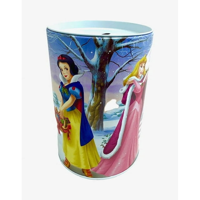 Disney Princesses Royal Castle Metal Cylinder Tin Coin Bank - Walmart.com