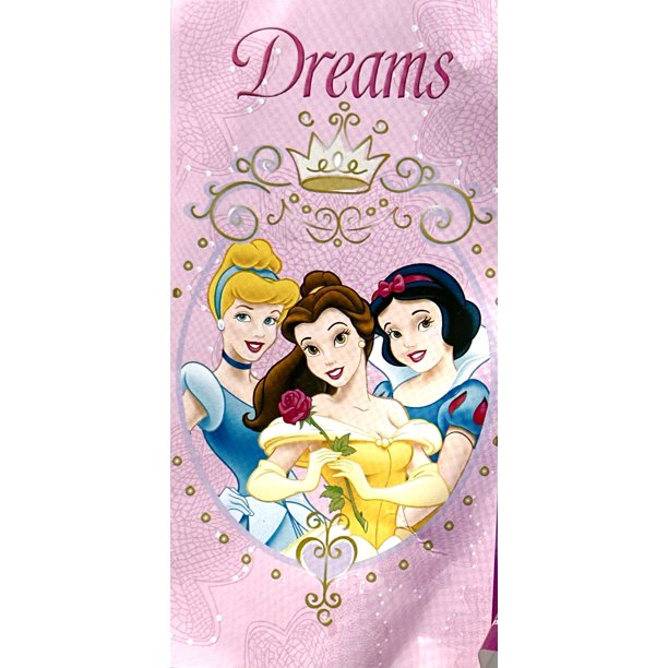 Disney Princesses Towel Cotton Bath Beach Towel. 30in x 60in - Walmart.com