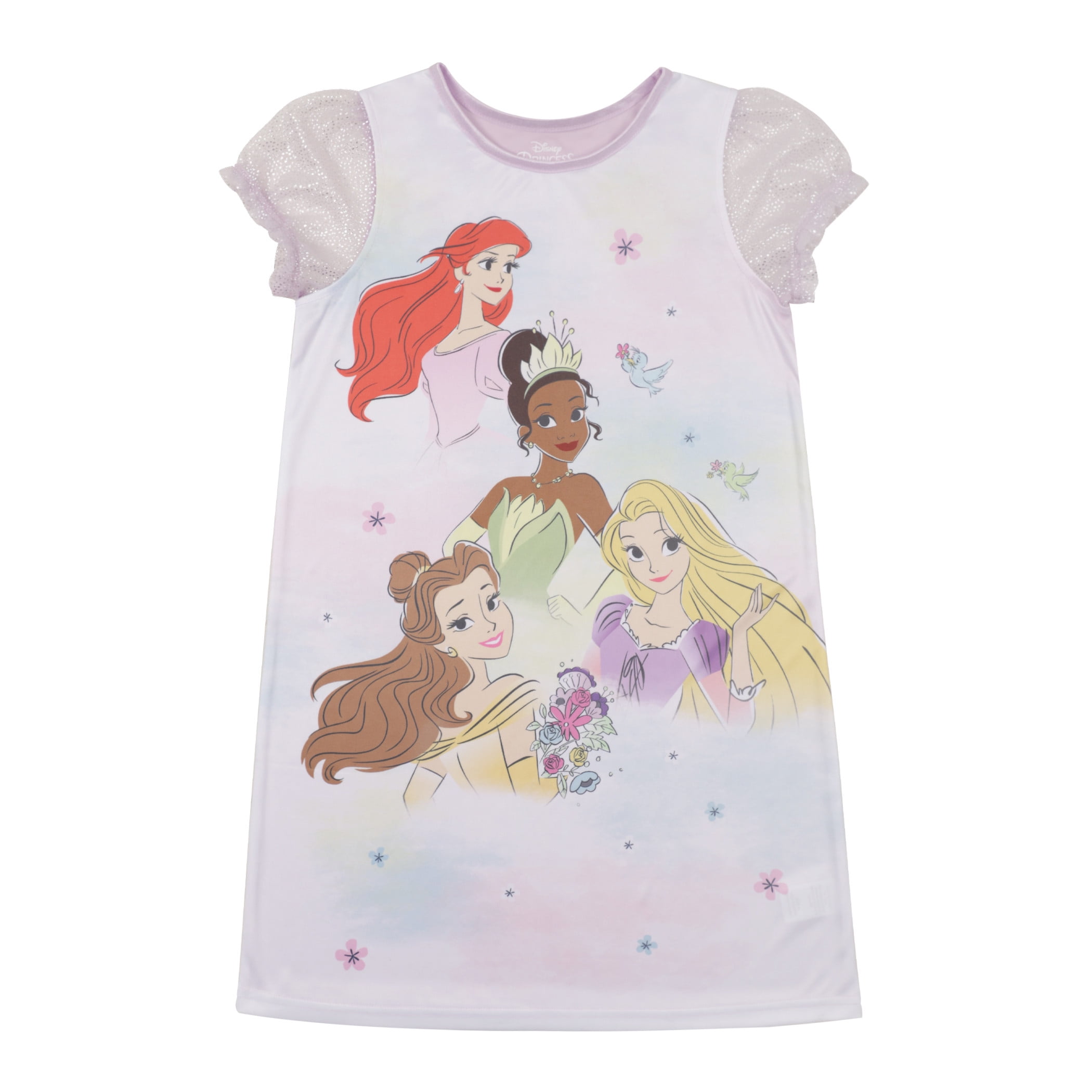 Disney Princesses Watercolor Toddler Nightgown Pajamas-Toddler 3T ...