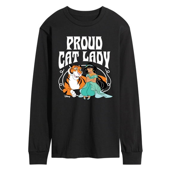 Disney - Proud Cat Lady Jasmine - Men's Long Sleeve Graphic T-Shirt ...
