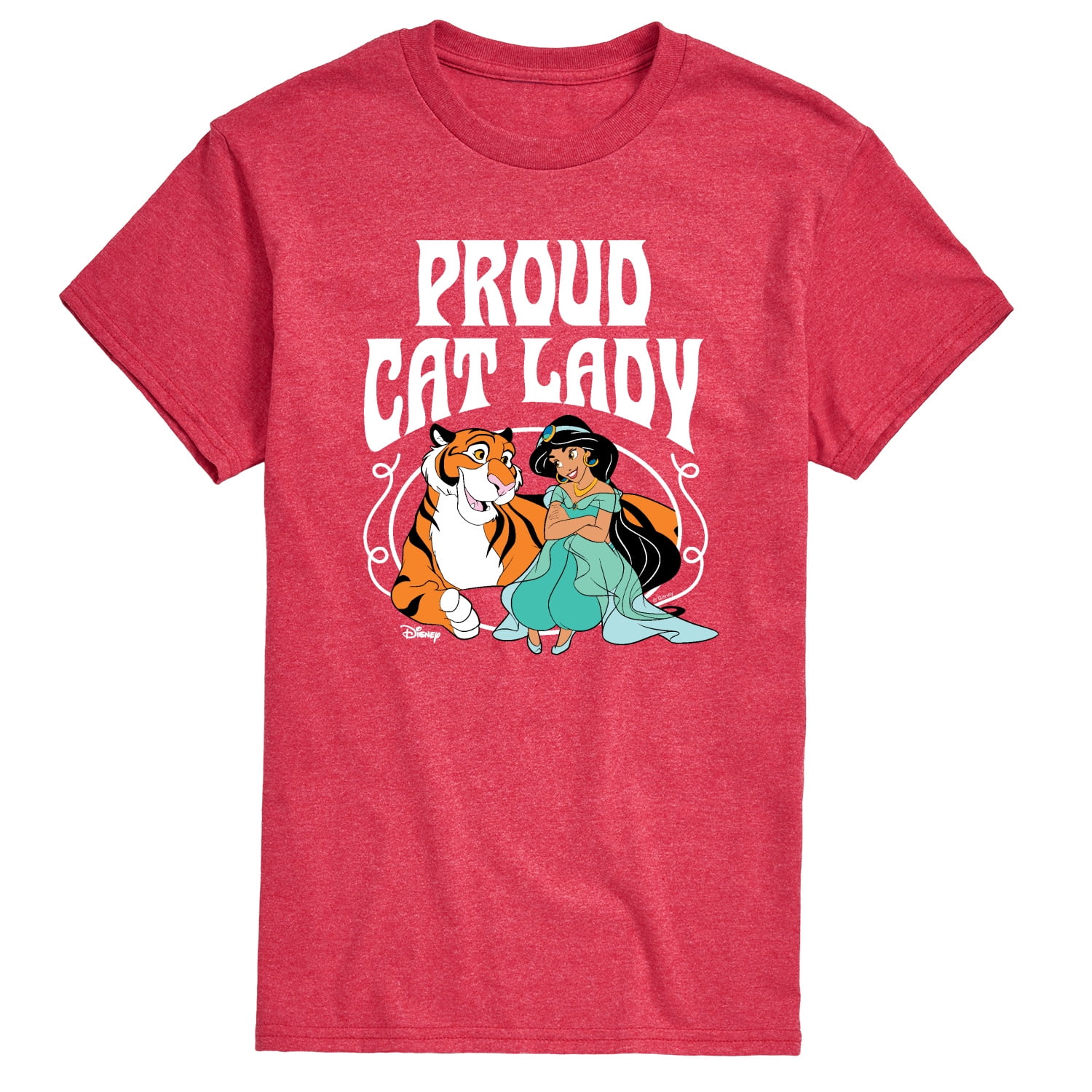 Disney - Proud Cat Lady Jasmine - Men's Short Sleeve Graphic T-Shirt ...