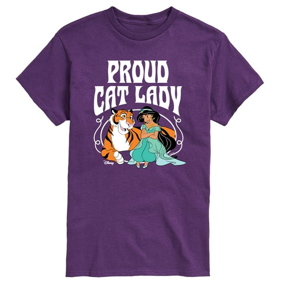 Disney - Proud Cat Lady Jasmine - Men's Short Sleeve Graphic T-Shirt ...