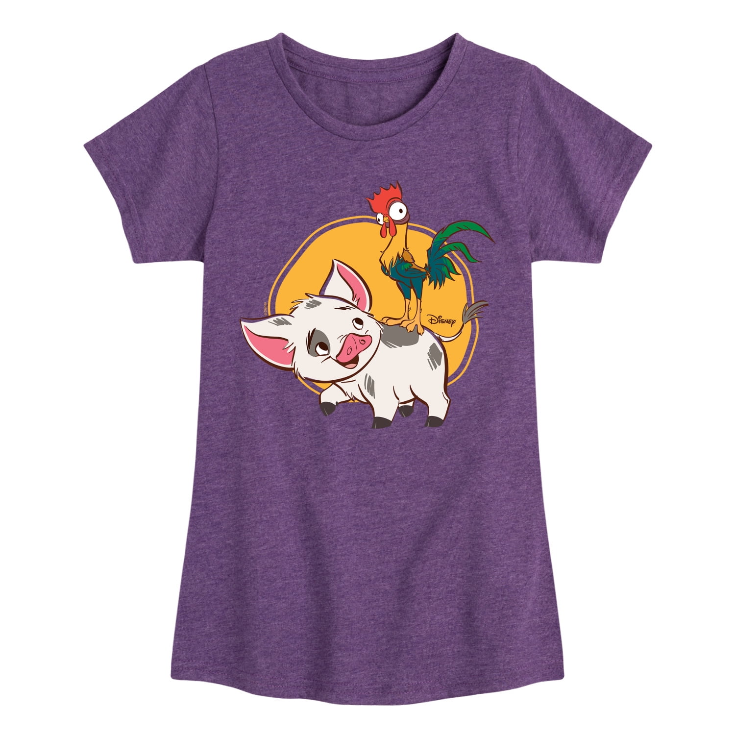 Disney - Pua And Hei Ehi - Toddler & Youth Girls Short Sleeve Graphic T ...