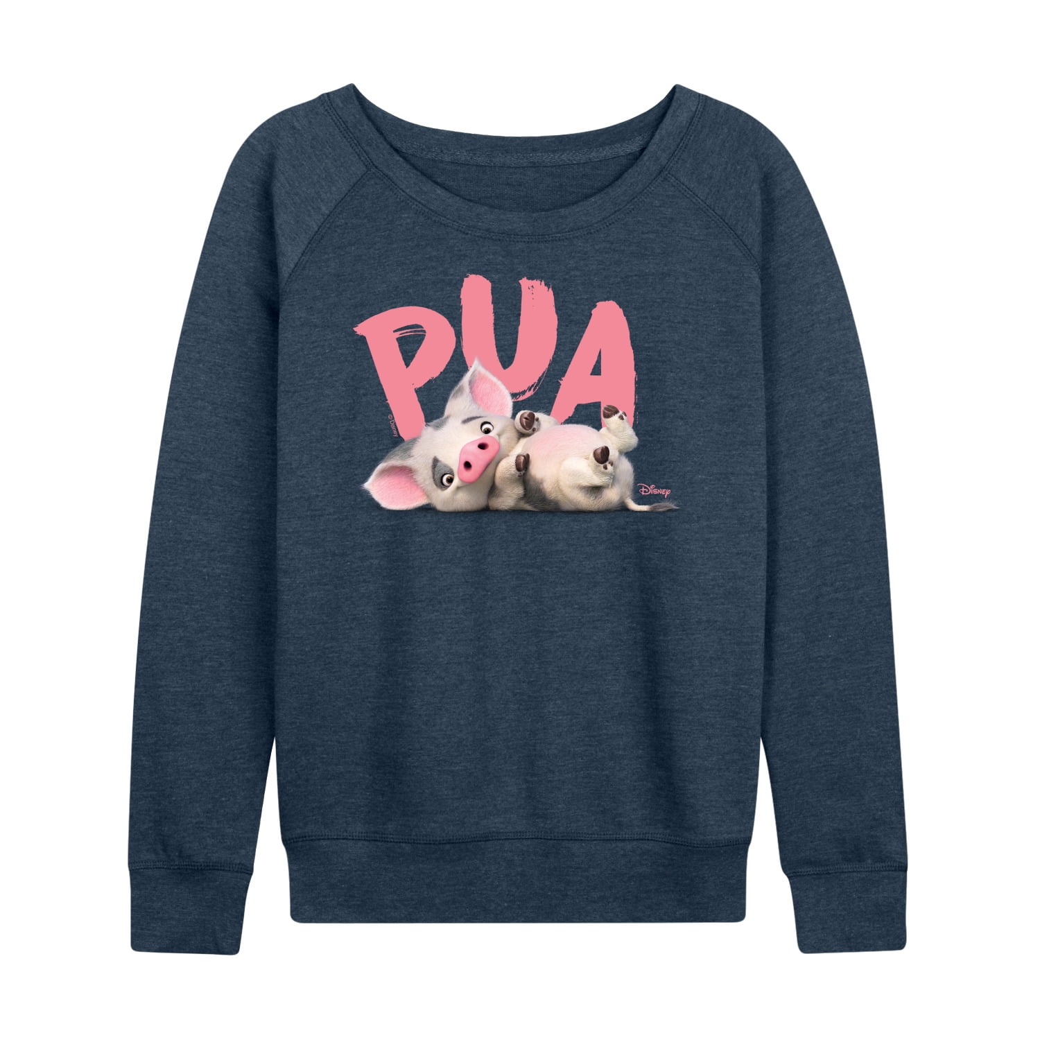 Disney - Pua The Pig - Women's Lightweight French Terry Long Sleeve Shirt - Walmart.com