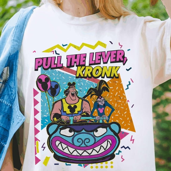 Disney Pull The Lever Kronk Shirt Kronk And Yzma 90S T-shirt Tee ...