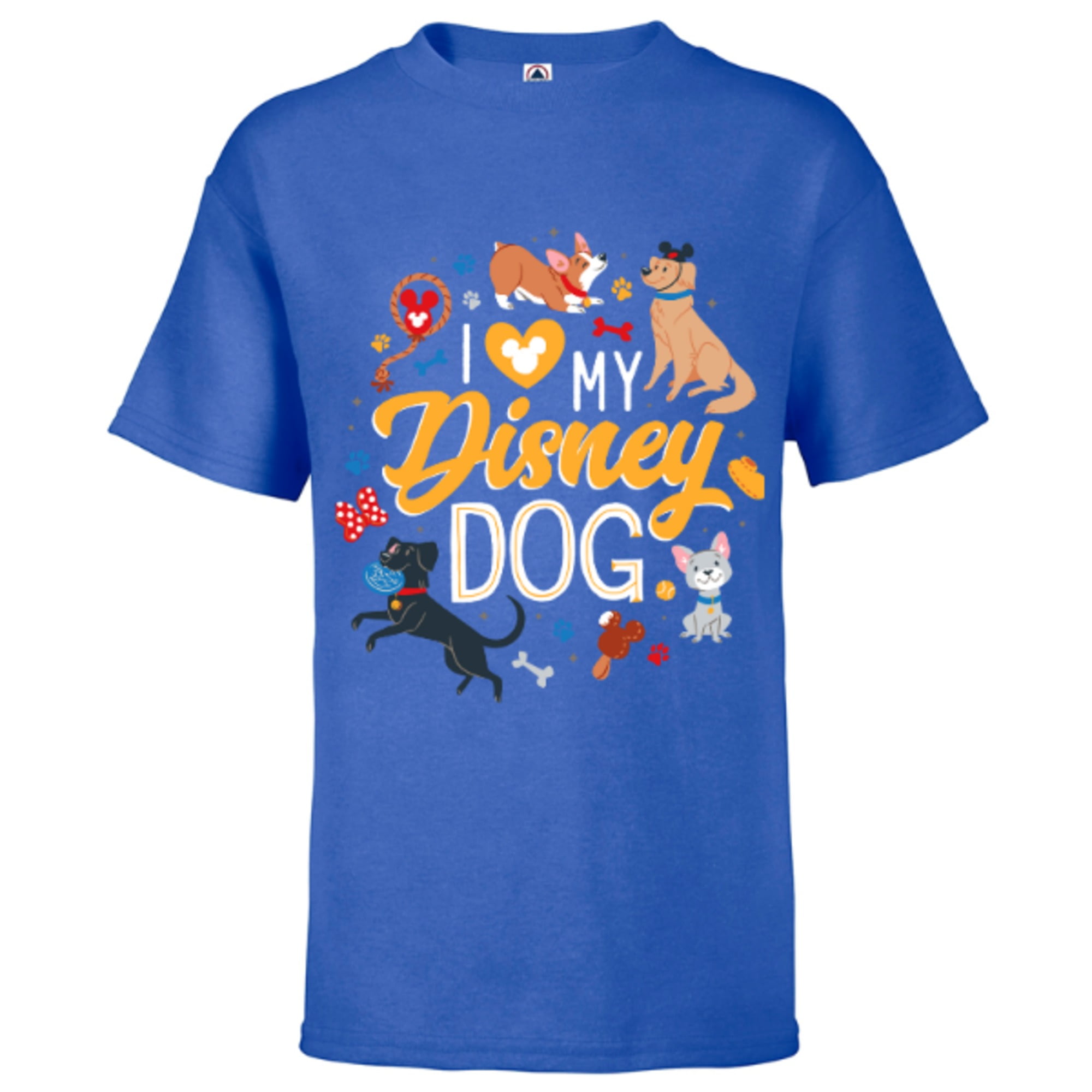 Disney Puppies I Love My Disney Dog - Short Sleeve T-Shirt for Kids ...