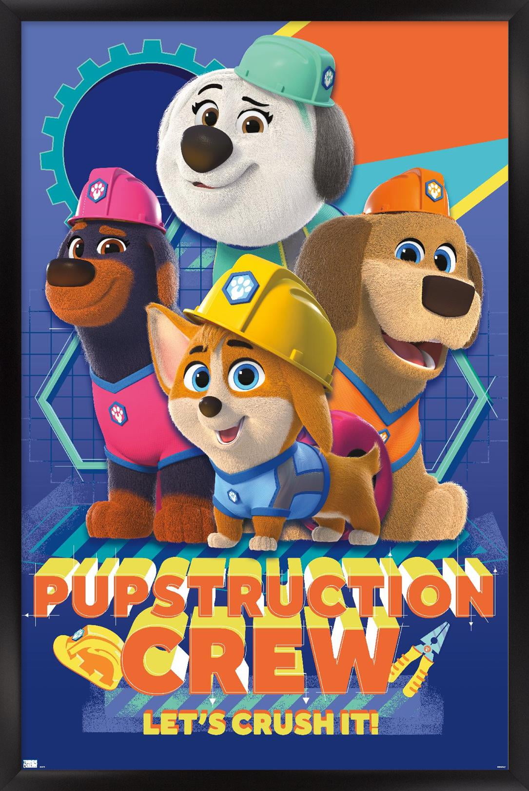 Disney Pupstruction - Group Wall Poster, 14.725" x 22.375" Framed ...