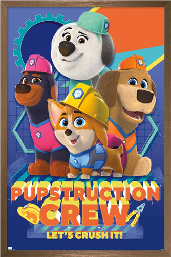 Disney Pupstruction - Group Wall Poster, 22.375" x 34" Framed - Walmart.com