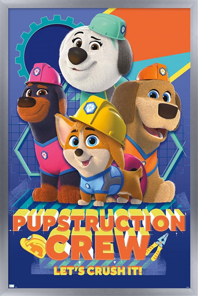 Disney Pupstruction - Group Wall Poster, 22.375" x 34" Framed - Walmart.com