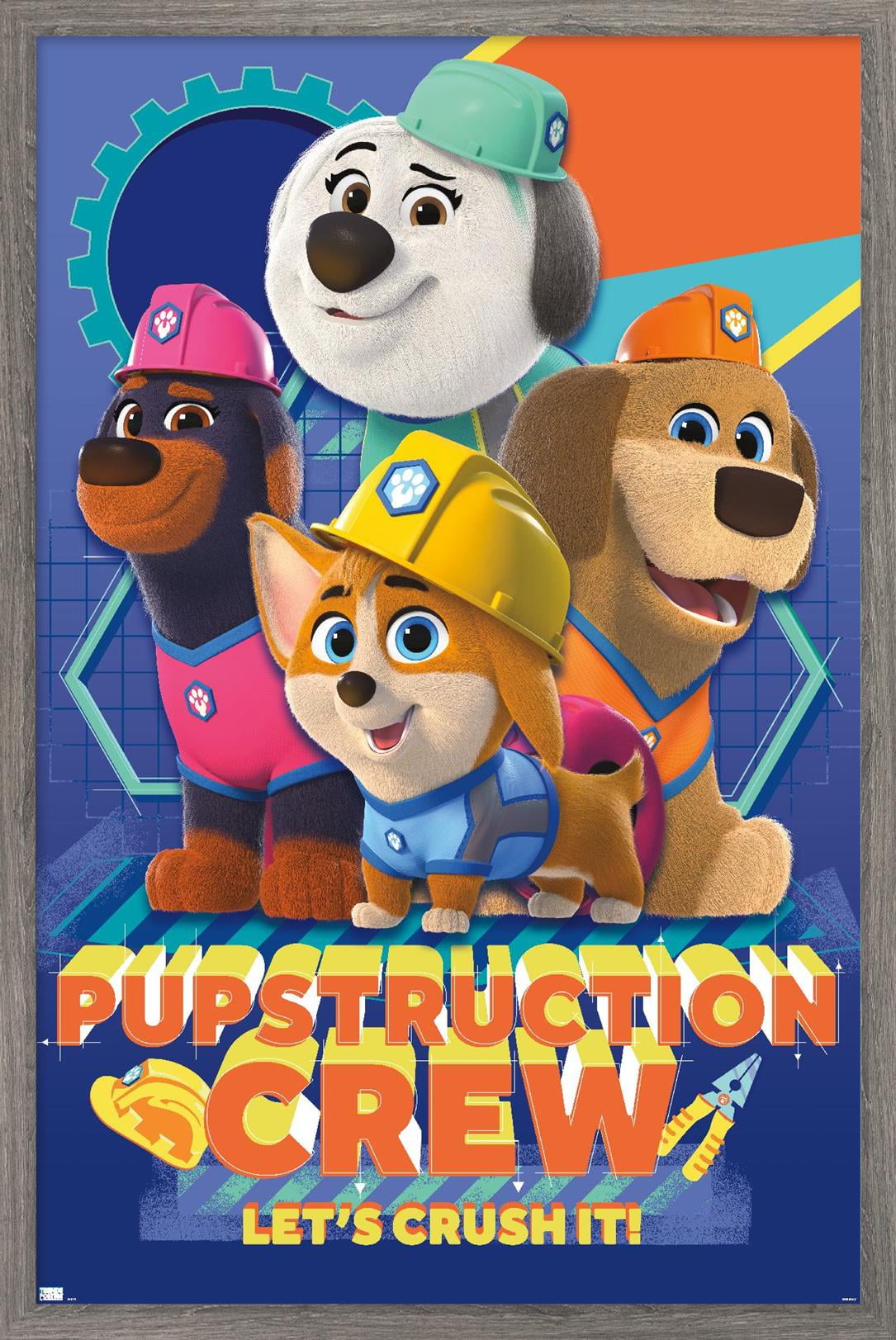 Disney Pupstruction - Group Wall Poster, 22.375" x 34" Framed - Walmart.com