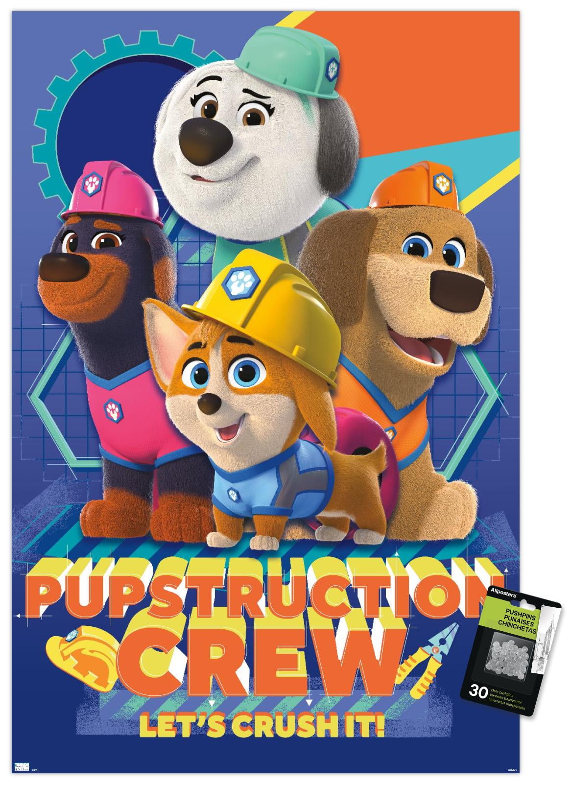 Disney Pupstruction - Group Wall Poster with Push Pins, 22.375" x 34 ...