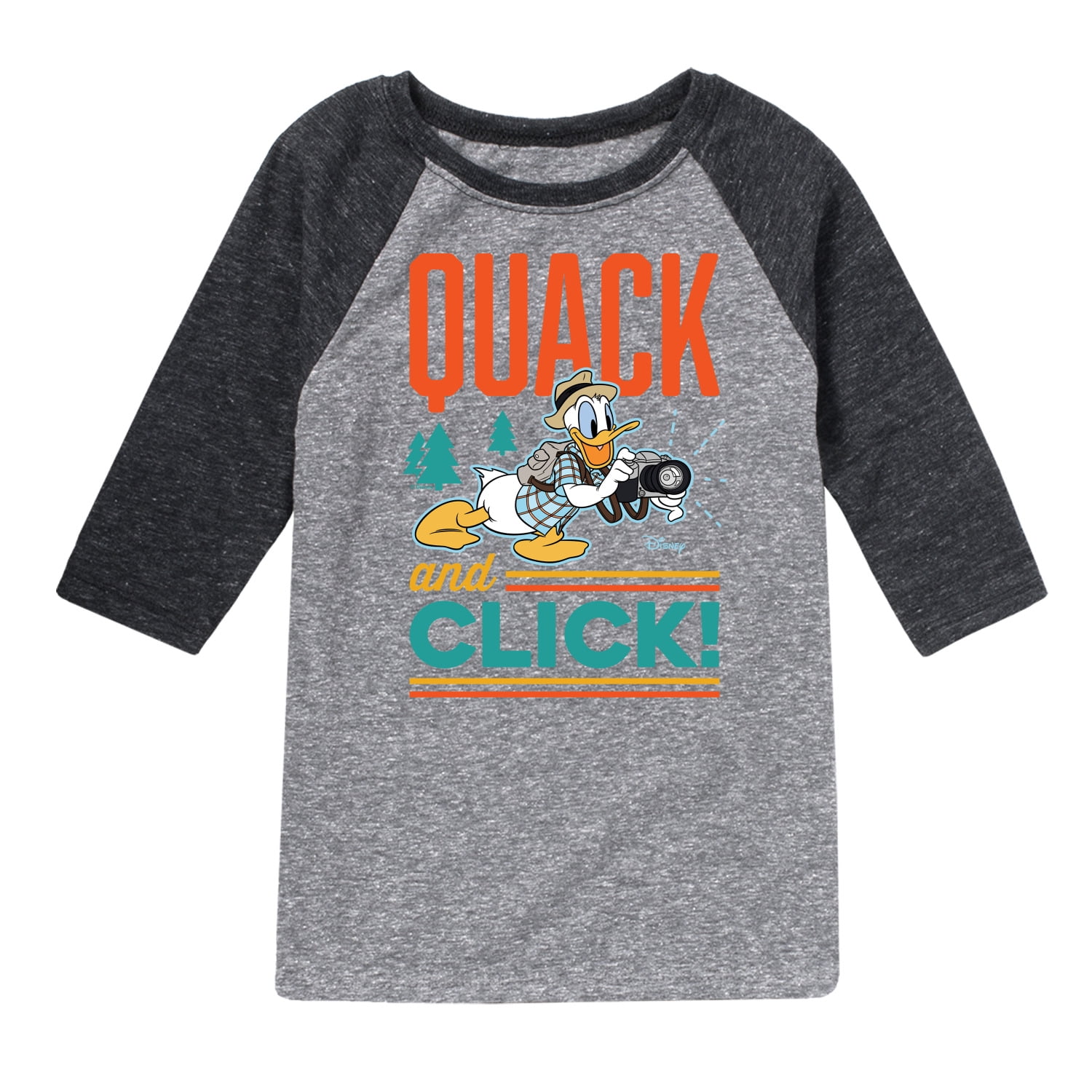 Disney - Quack And Click - Toddler & Youth Raglan Graphic T-Shirt ...
