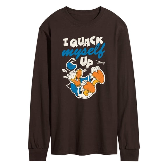 Disney - Quack Myself Up - Men's Long Sleeve Graphic T-Shirt - Walmart.com