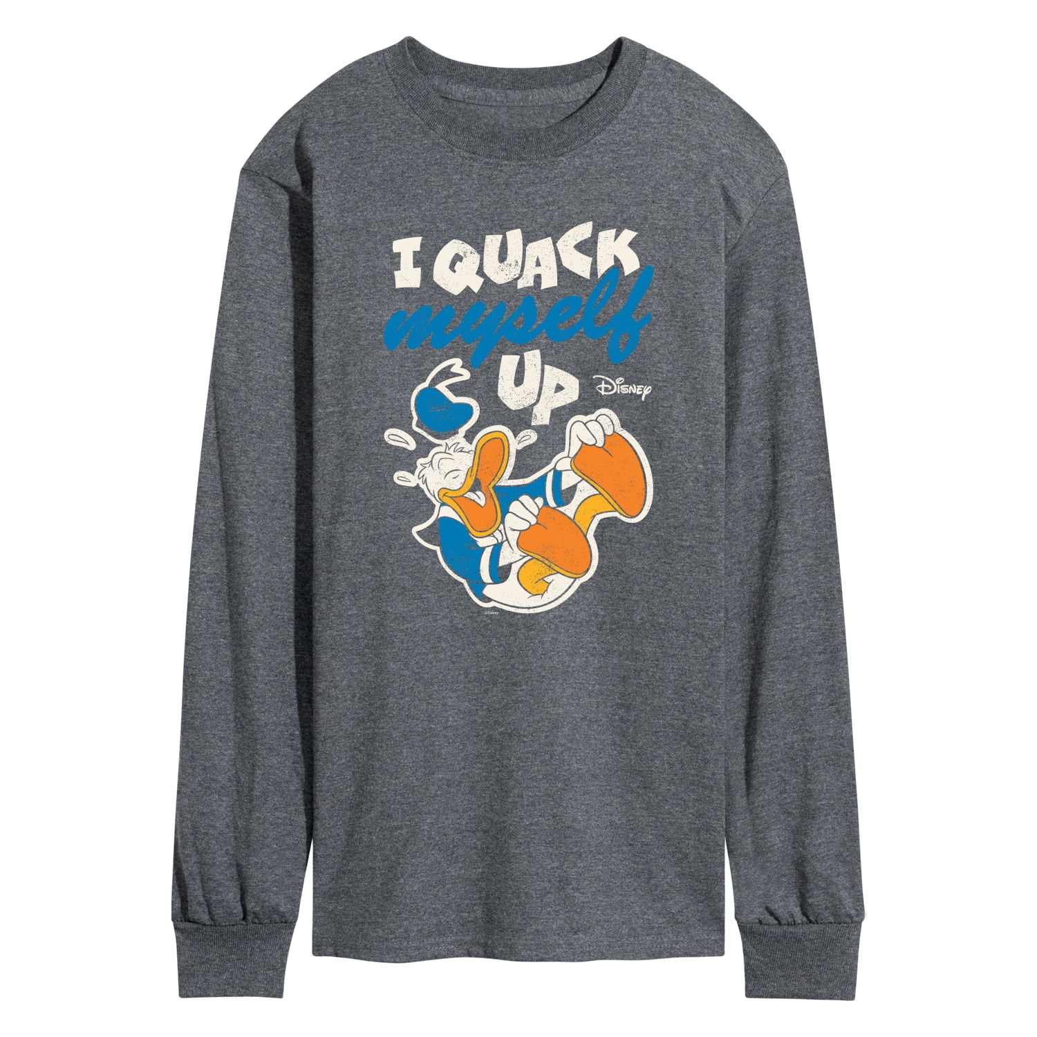 Disney - Quack Myself Up - Men's Long Sleeve Graphic T-Shirt - Walmart.com