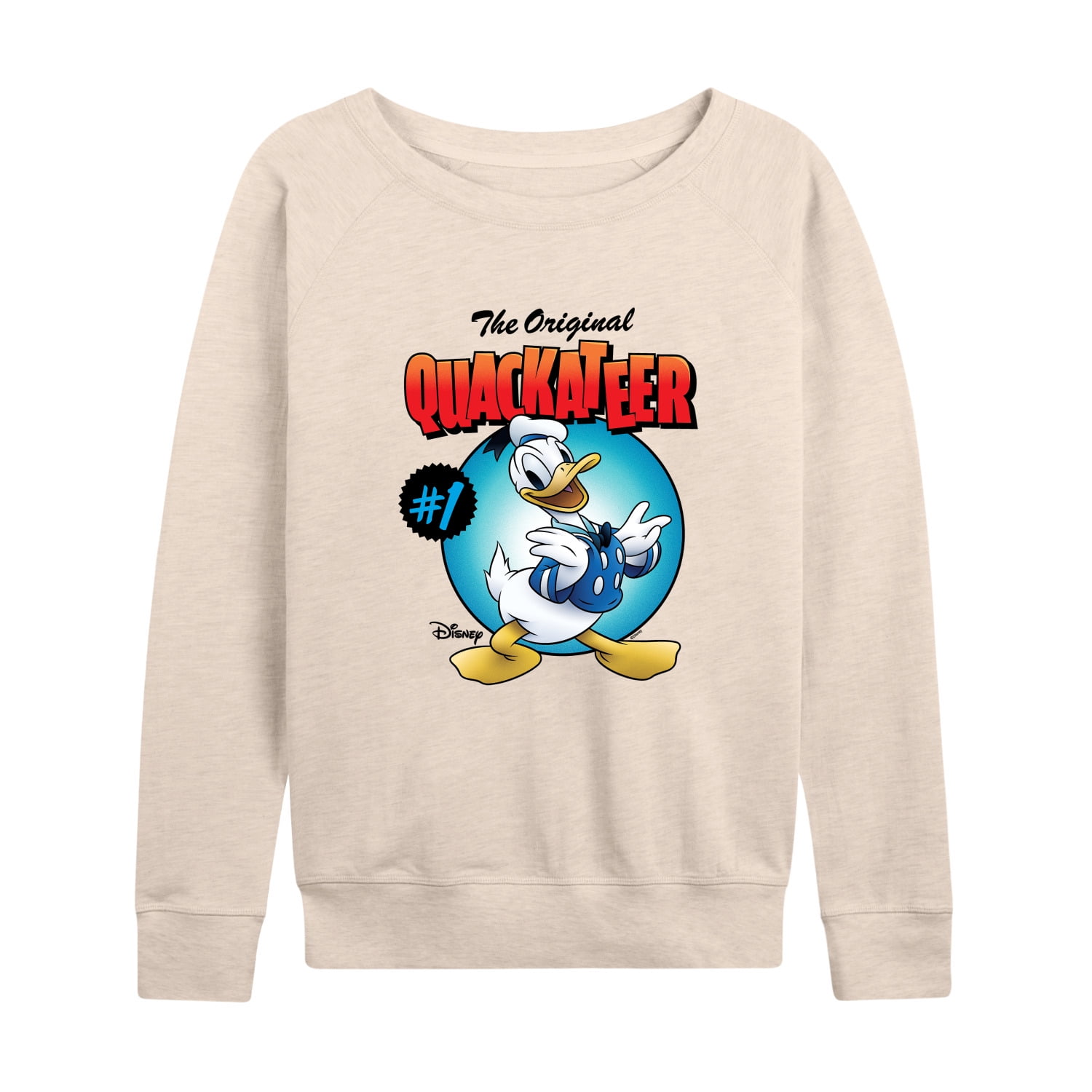 Disney - Quackateer - Women's Lightweight French Terry Long Sleeve ...