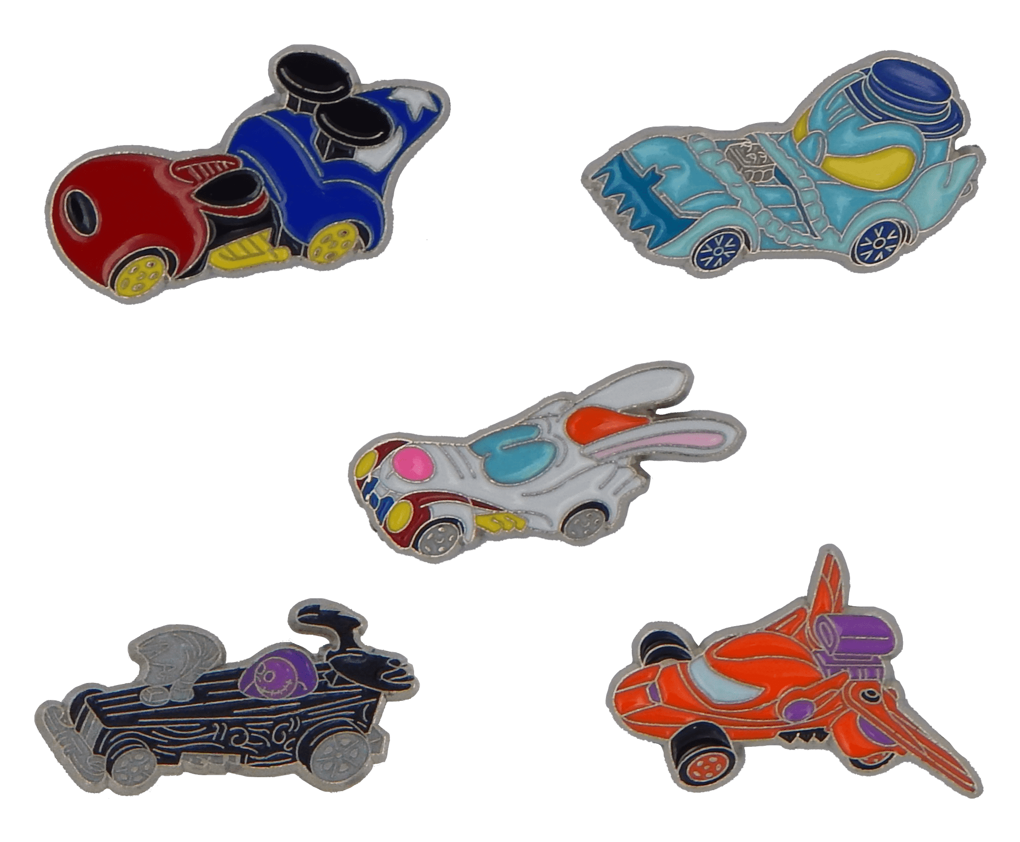 Disney Racer Car Series 5 Pin Set Park Trading Pins Vehicle Collection ...