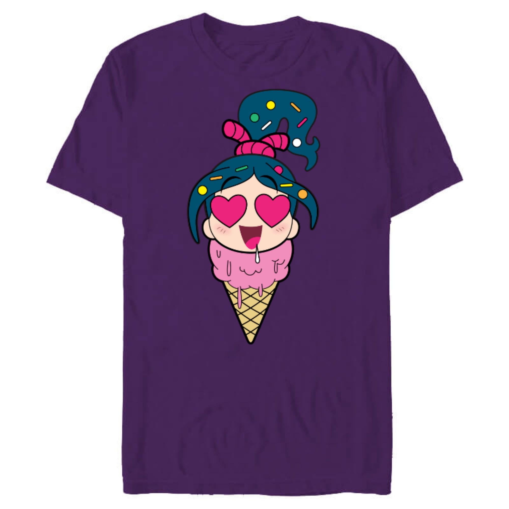 Disney Ralph Breaks the Internet Vanellope Ice Cream T-Shirt- Short ...