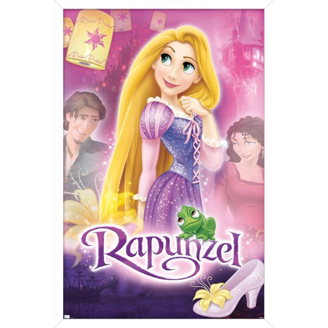 Disney Rapunzel - Cover Wall Poster, 22.375" x 34" Framed - Walmart.com