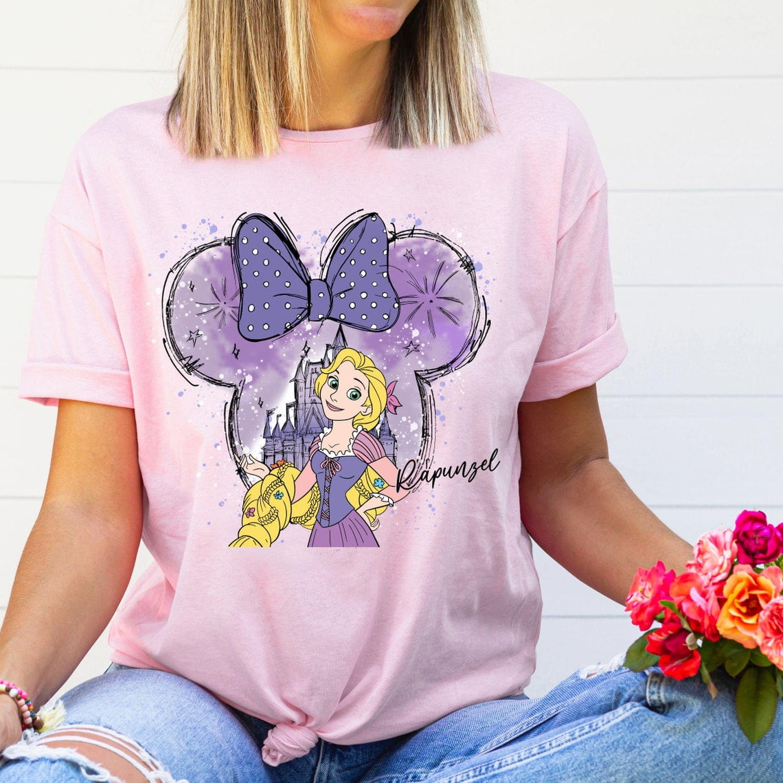 Disney Rapunzel Tee, Disney Castle, Watercolor, Disney Princess ...