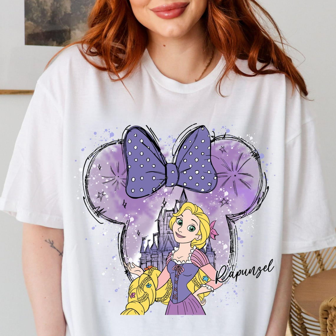 Disney Rapunzel Tee, Disney Castle, Watercolor, Disney Princess ...