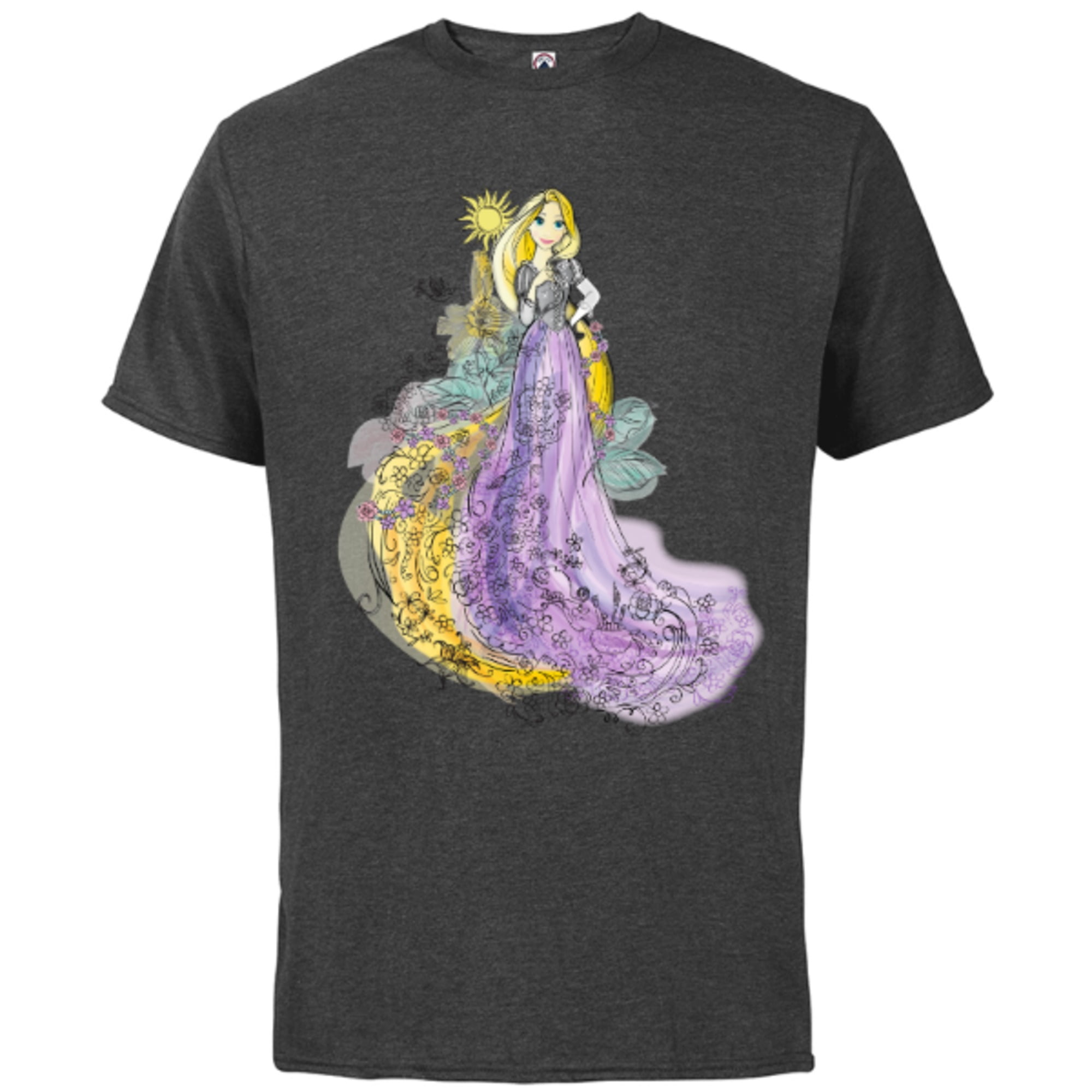 Disney Rapunzel Watercolor T-Shirt - Short Sleeve Cotton T-Shirt for ...
