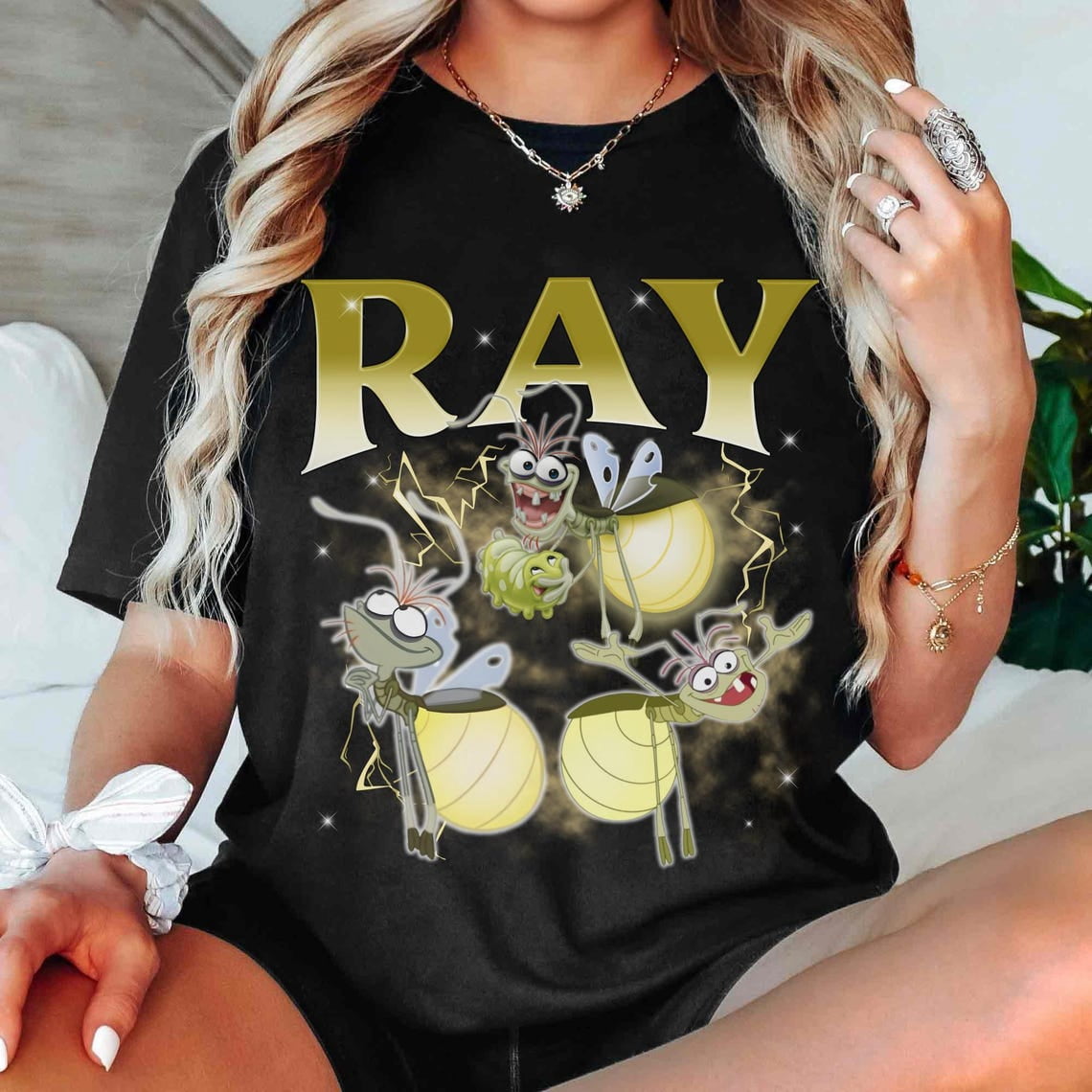 Disney Ray Firefly Portrait T-shirt, Princess And The Frog Shirt ...