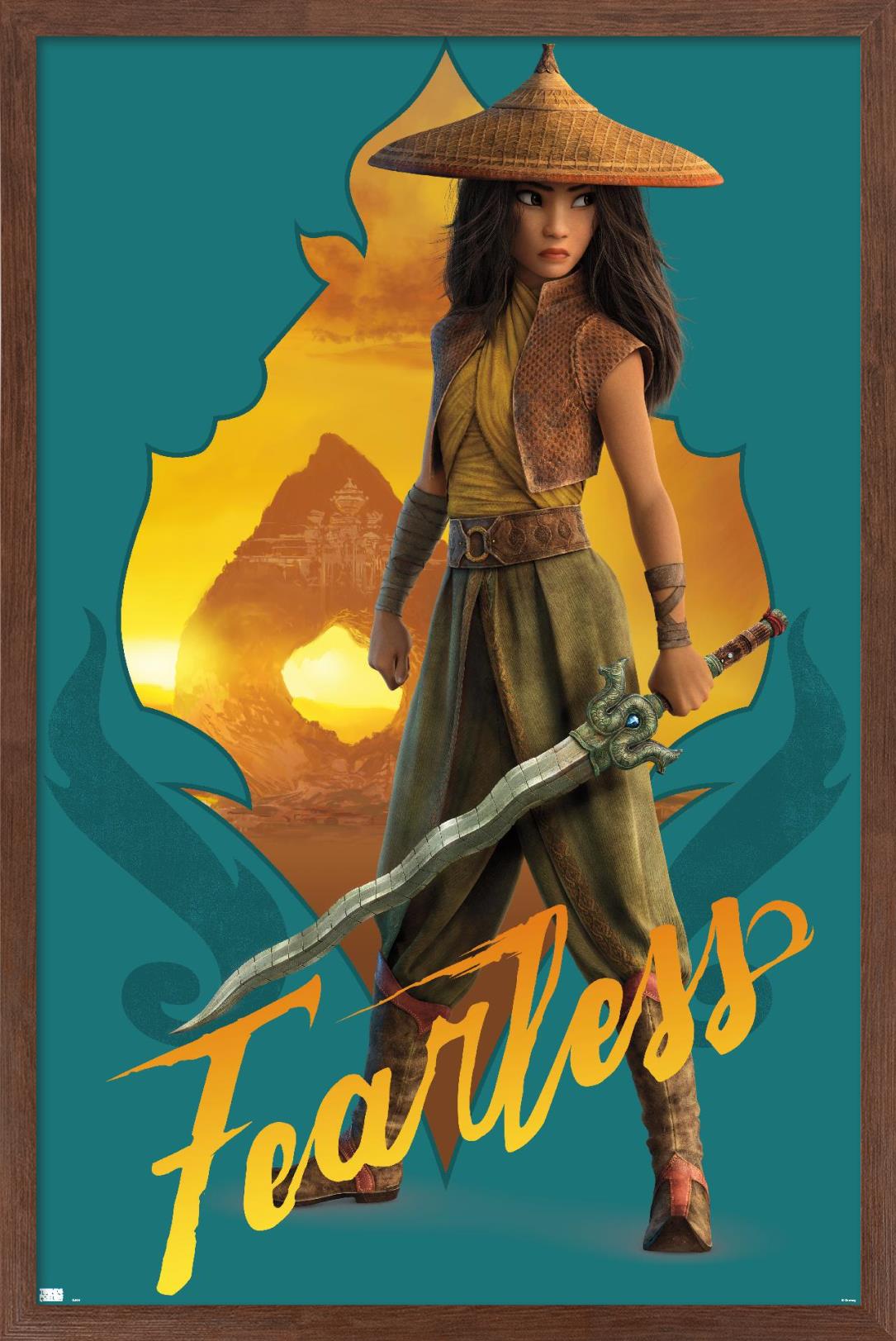 Disney Raya and the Last Dragon - Fearless Wall Poster, 14.725" x 22. ...