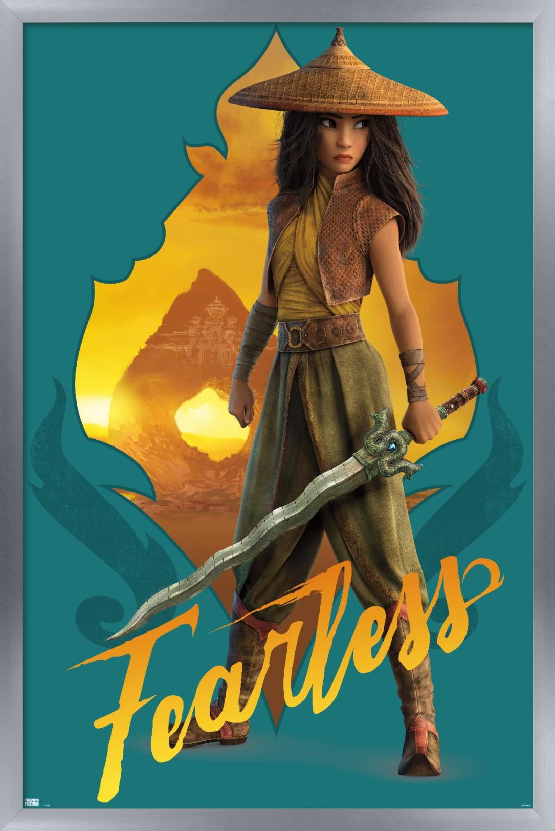 Disney Raya and the Last Dragon - Fearless Wall Poster, 14.725" x 22. ...