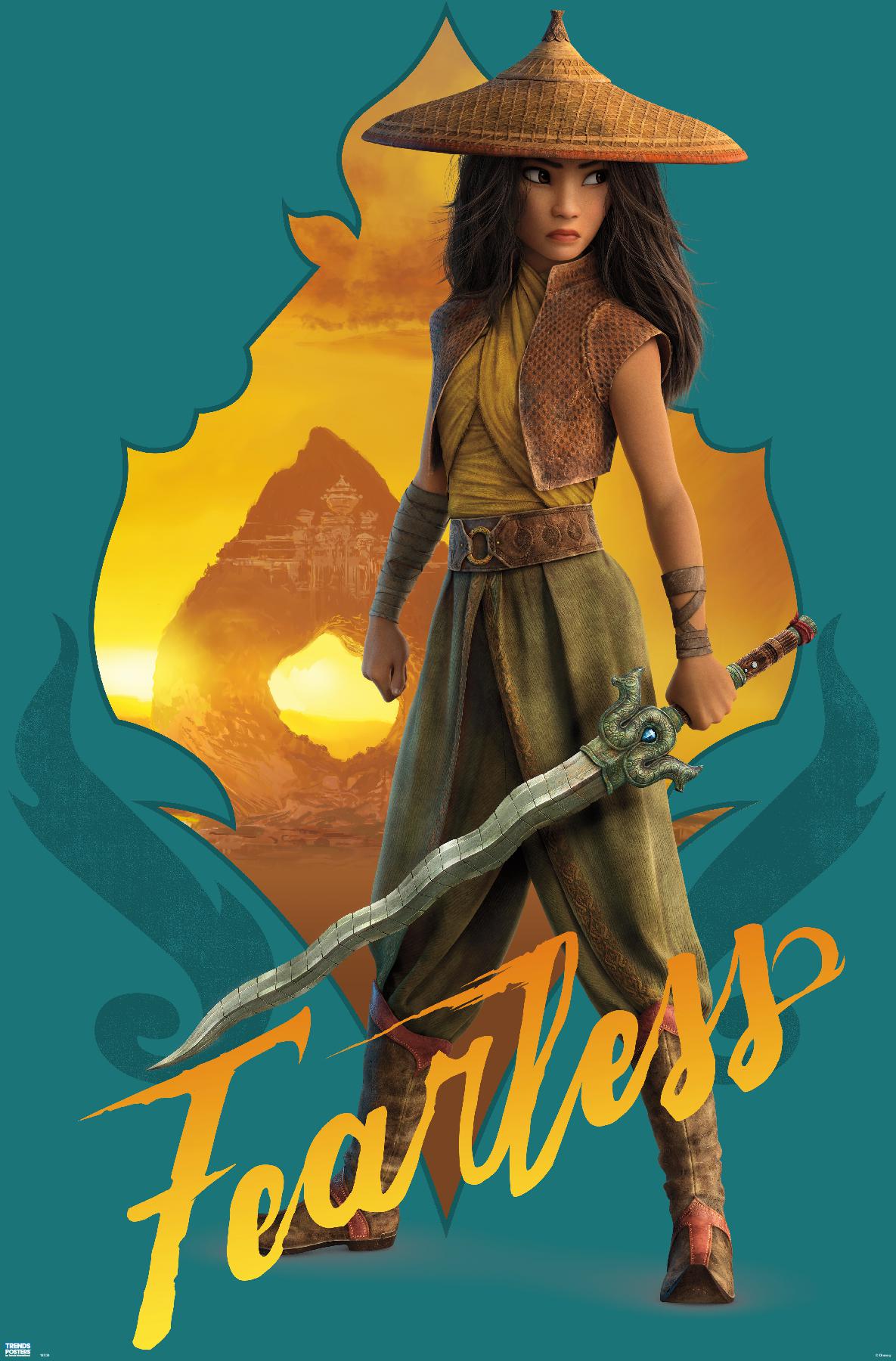 Disney Raya and the Last Dragon - Fearless Wall Poster, 14.725" x 22. ...