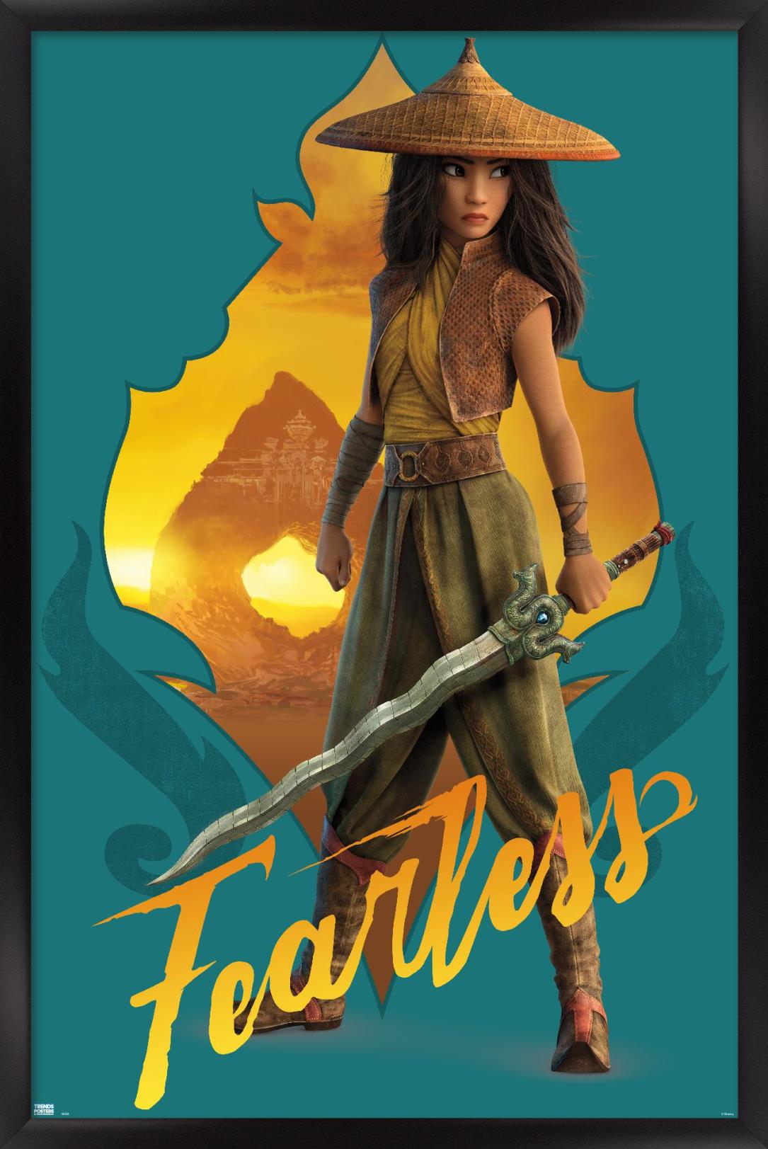 Disney Raya and the Last Dragon - Fearless Wall Poster, 22.375" x 34 ...