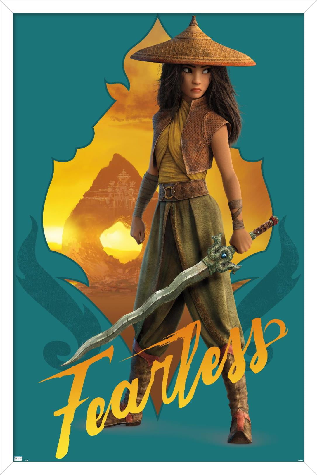 Disney Raya and the Last Dragon - Fearless Wall Poster, 22.375" x 34 ...