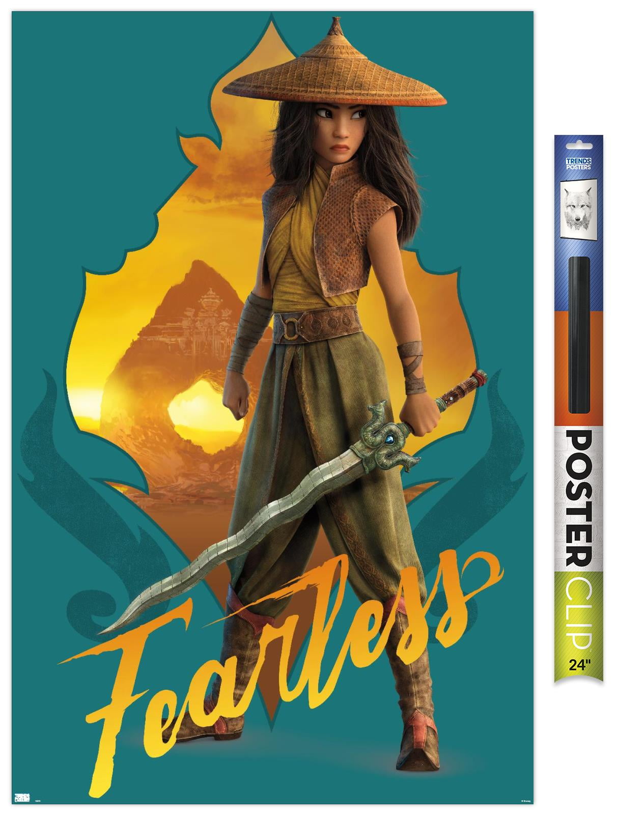 Disney Raya and the Last Dragon - Fearless Wall Poster, 22.375" x 34 ...
