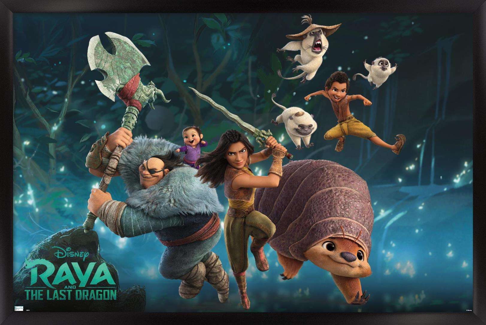 Disney Raya and the Last Dragon - Group Wall Poster, 22.375" x 34 ...