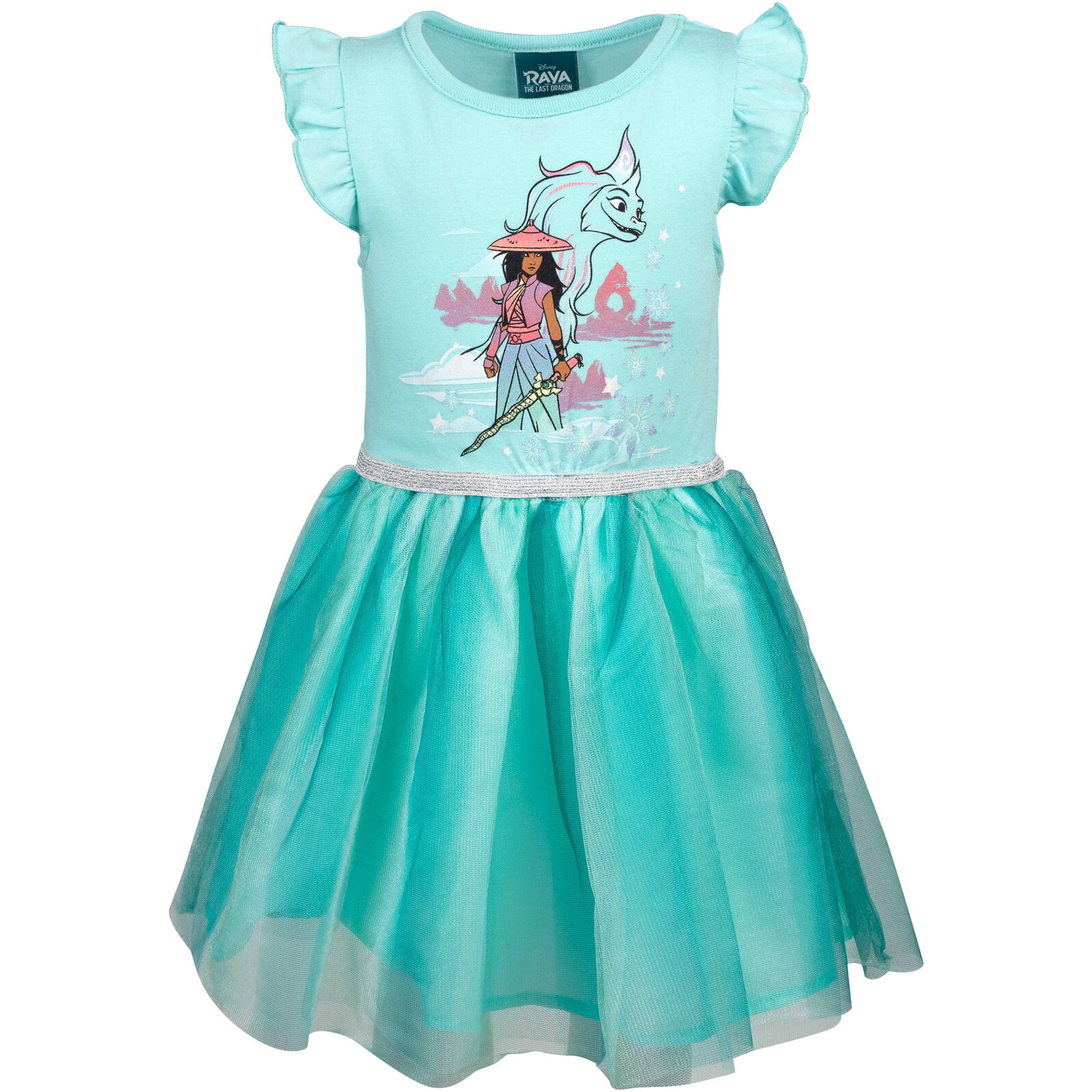 Disney Raya and the Last Dragon Sisu Little Girls Tulle Dress Toddler ...