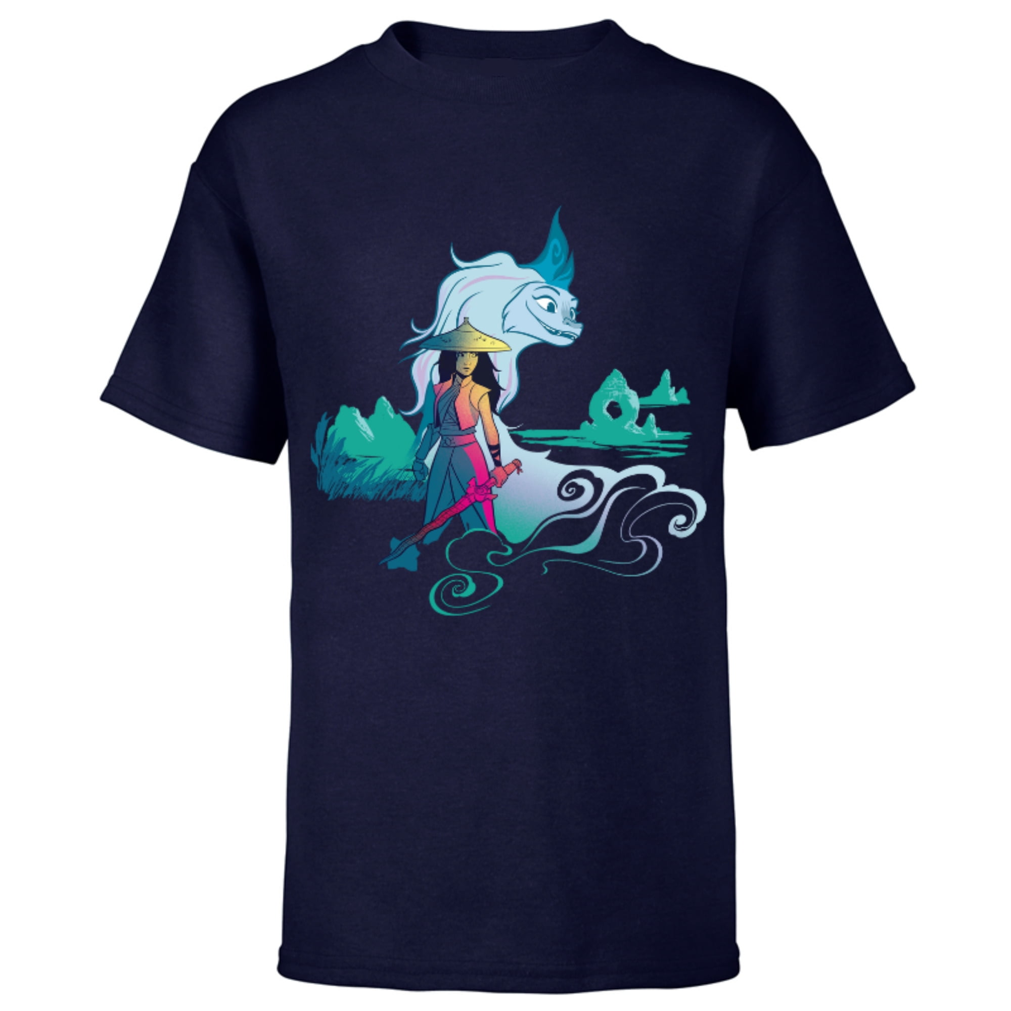 Disney Raya and the Last Dragon Watercolor Standard T-Shirt - Short ...