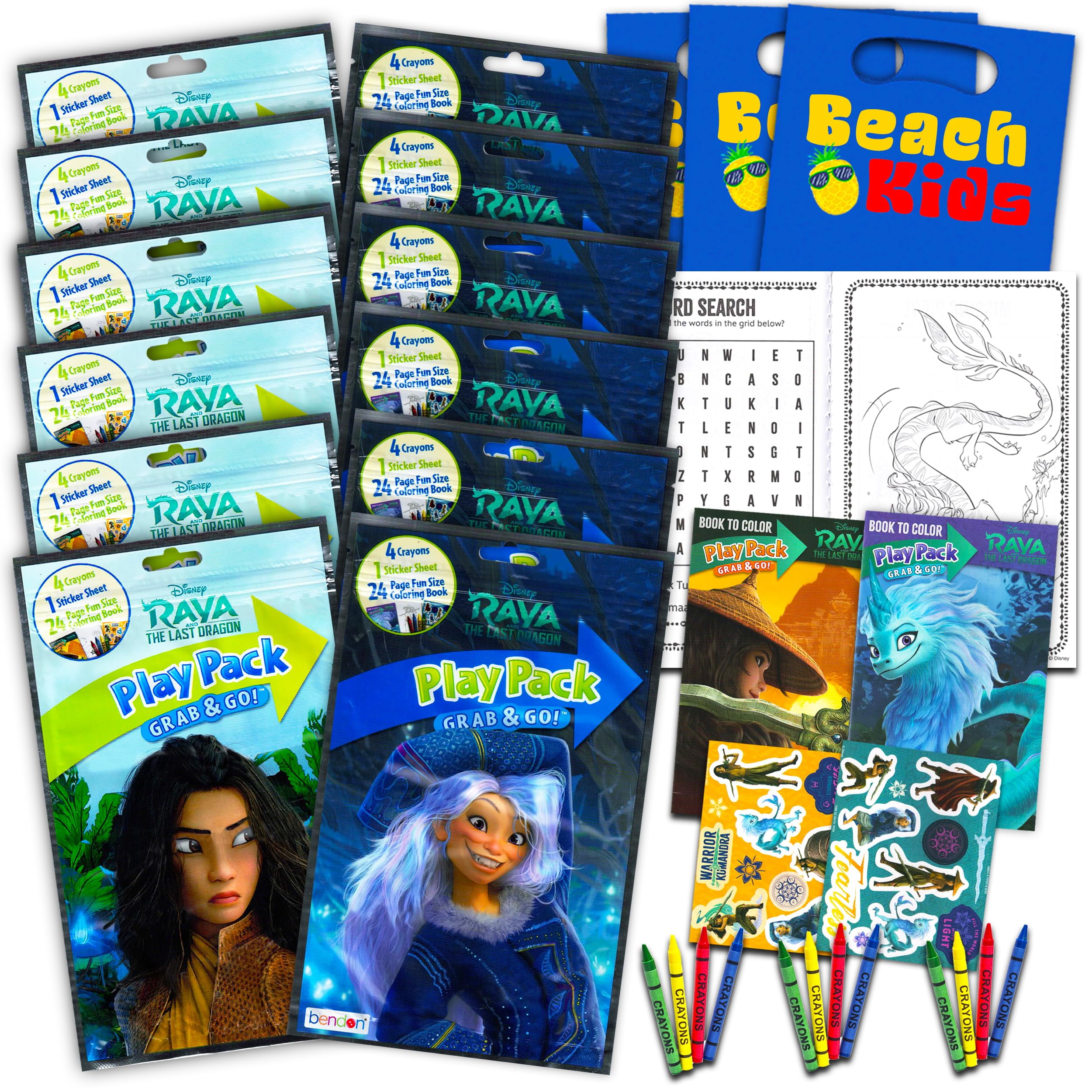 Disney Raya andITSC the Last Dragon Party Favors Bundle Set ~ 12 Pack ...