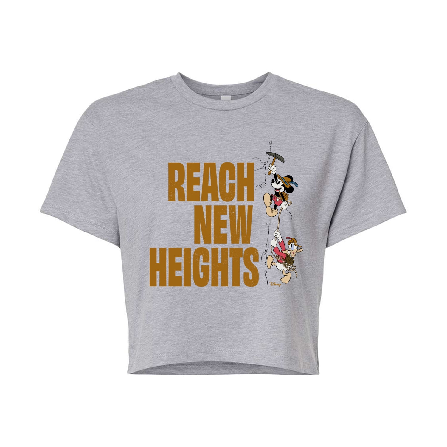 Disney - Reach New Heights - Juniors Cropped Cotton Blend T-Shirt ...