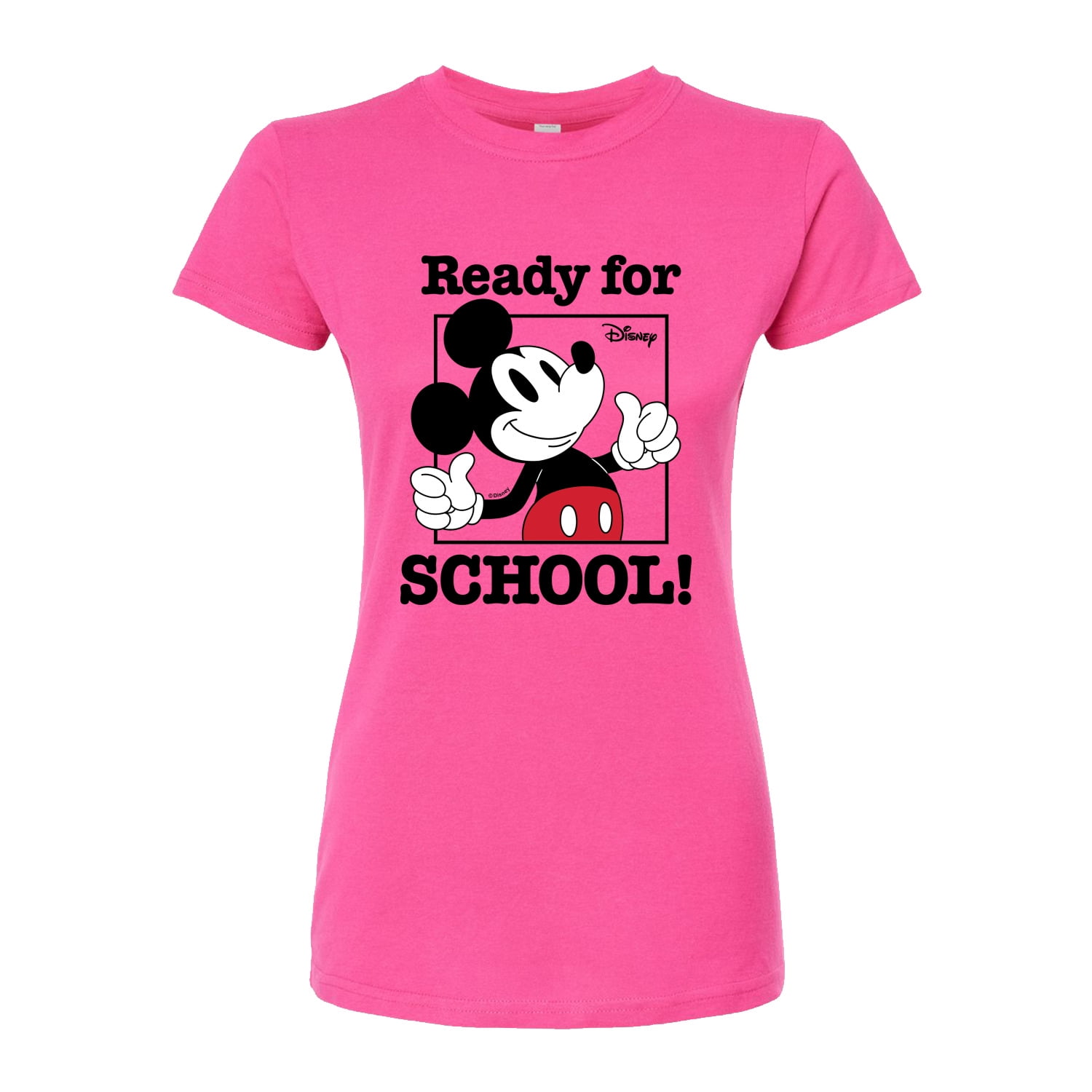 Disney - Ready For School - Juniors Fitted Graphic T-Shirt - Walmart.com
