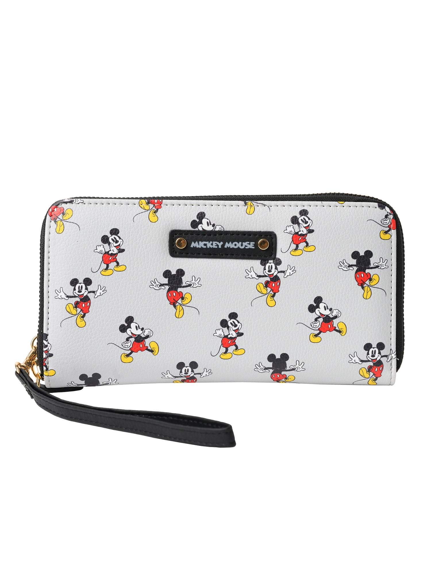 Disney Mickey Mouse Print Women's Wristlet Wallet with Zip-Around ...